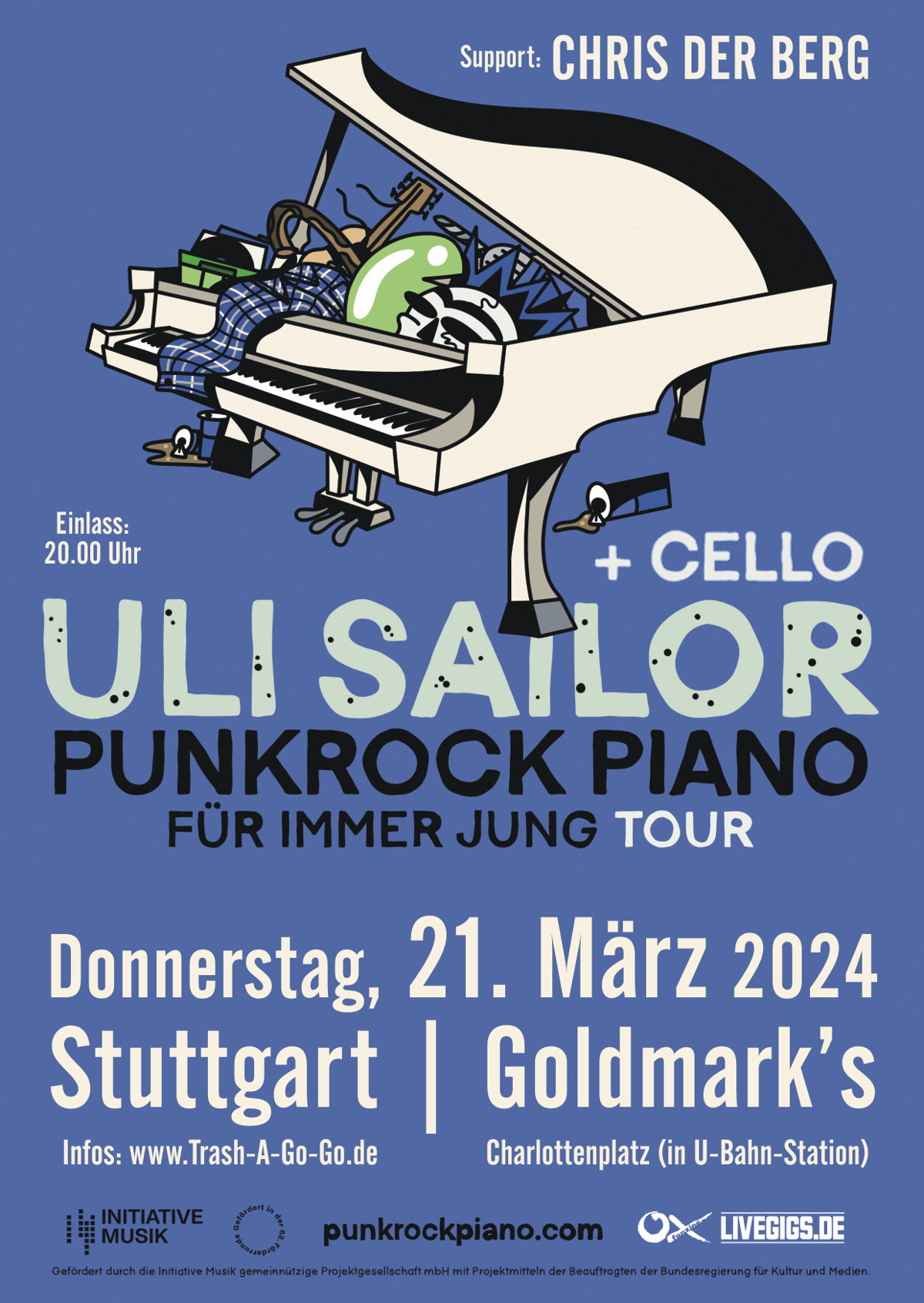 Termin: Uli Sailor in Stuttgart am Donnerstag, den 21.03.24 - Bierschinken